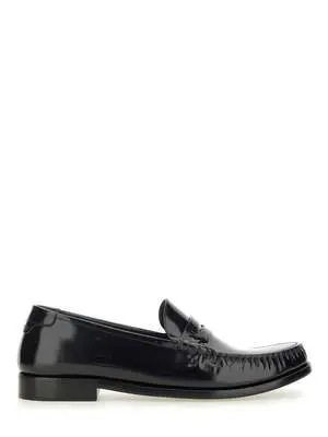 SAINT LAURENT Moccasin Le Loafer - Black