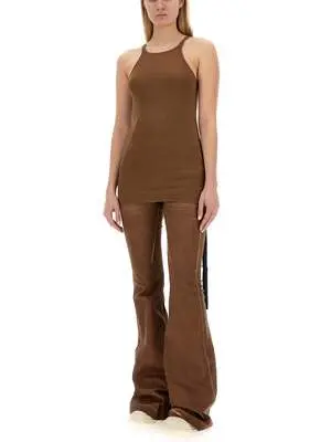 Rick Owens Racer Back T-shirt - Brown