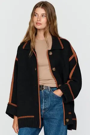 Anthropologie Overd Collared Cardigan
