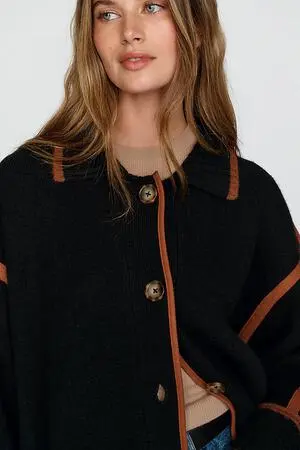 Anthropologie Overd Collared Cardigan