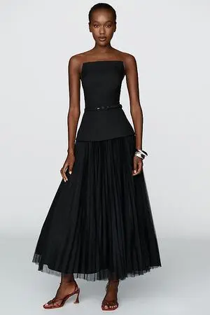 HUTCH Joyanna Belted Midi Dress