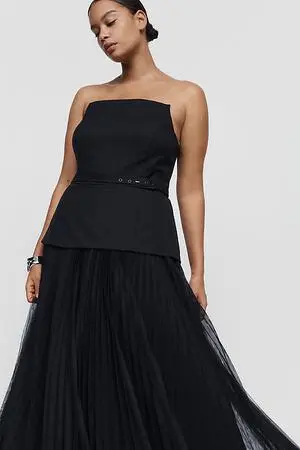 HUTCH Joyanna Belted Midi Dress