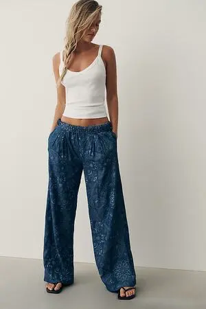 Spiritual Gangster Mandala Pants - Indigo
