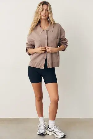 Z SUPPLY Slowdown Collared Cardigan Sweater - Tan