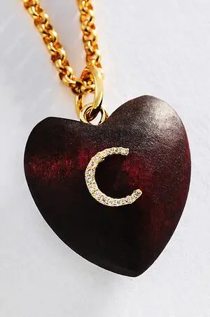 Timeless Pearly Wood Itil Pendnt Necklce C