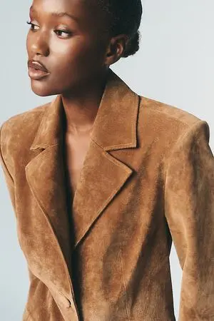 Avec Les Filles Suede Blazer Jacket