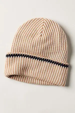 Varley Angharad 100% Cotton Knit Beanie - Tan