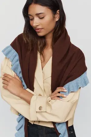 TBCO 100% Mero Wool Large Triangle Scarf