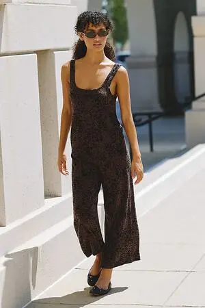 Spiritual Gangster Lux Dream Jumpsuit - Brown Pattern