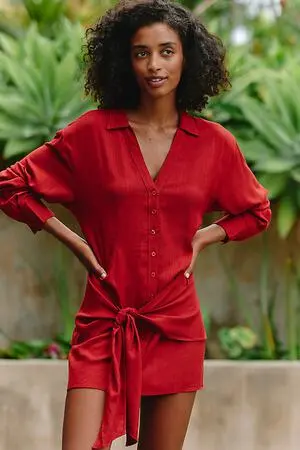 Anthropologie Lspace Vera Mi Dress - Red