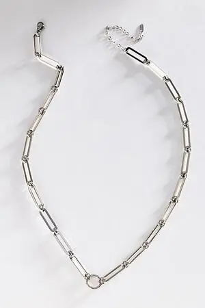Anthropologie Paperclip Cha Necklace