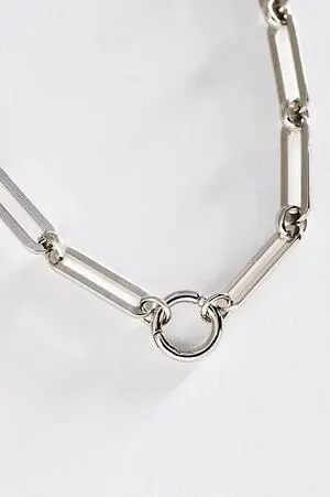 Anthropologie Paperclip Cha Necklace