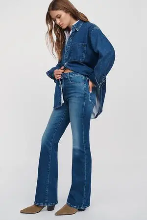 GOOD AMERICAN Soft Tech Good Classic High Rise Bootcut Jeans