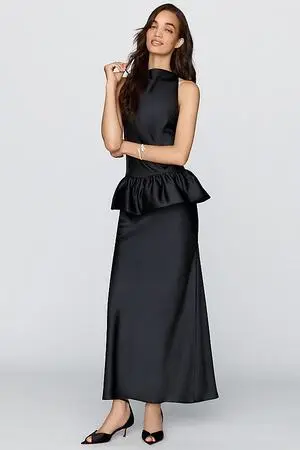 Bhldn Sat Peplum Maxi Dress