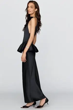 Bhldn Sat Peplum Maxi Dress
