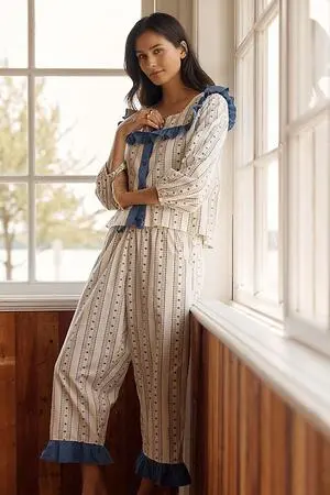 TBCO 100% Cotton Ruffled Pajama Set