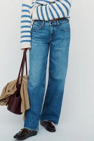 Ag Adria Low Rise Wide Leg Jeans