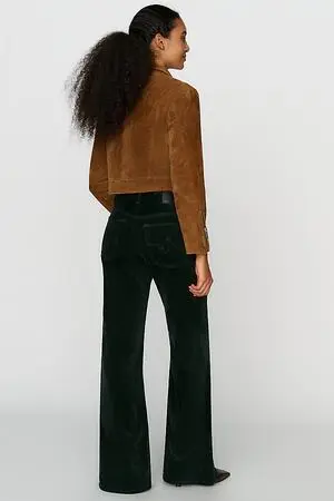 Ag Georgie Velvet Mid Rise Flare Jeans