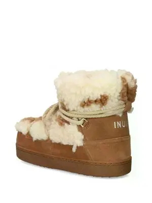 Inuikii Shearling-trim Lace-up Boots