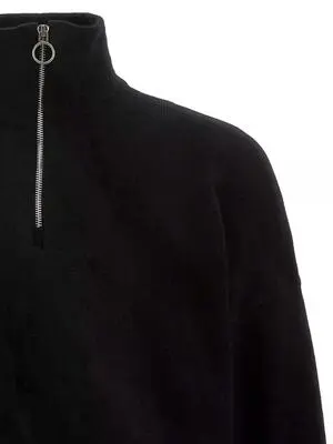 LARMERI STUDIO Half-zip High-neck Sweater