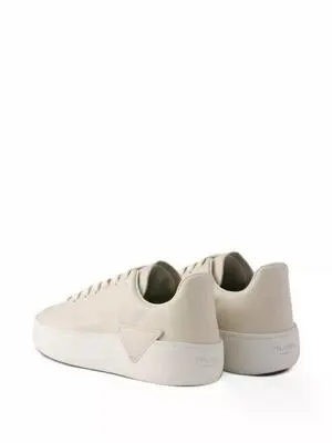 Prada Court Leather Sneakers - Neutrals