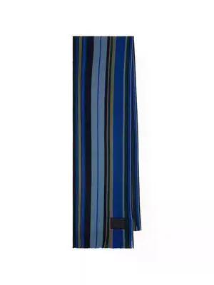 Paul Smith Twisted-stripe Wool Scarf - Blue