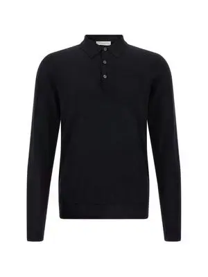LAZARE STUDIO Long-sleeve Polo Shirt - Blue