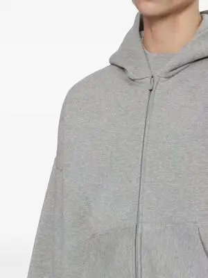ESSENTIALS Logo-print Zip-up Hoodie
