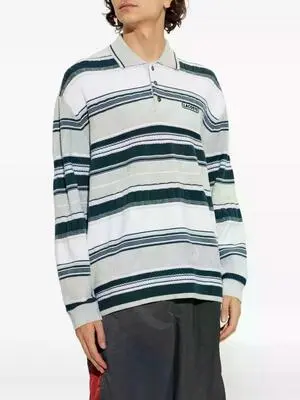 Lacoste Striped Logo-patch Sweater