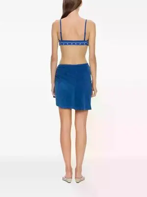Christopher Esber Looped Back Ruched Orbit Mini Skirt