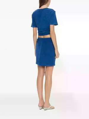 Christopher Esber Looped Back Ruched Orbit Mini Skirt