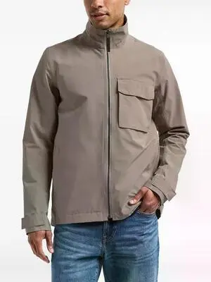 DIDRIKSONS Tyler High-neck Flap-pocket Jacket - Neutrals