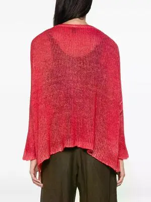 AVANT TOI Open-knit V-neck Sweater