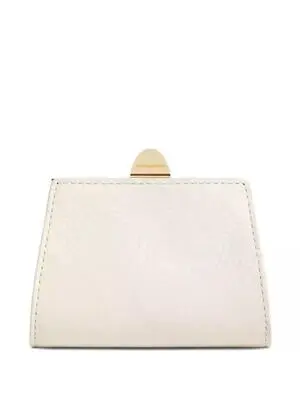 COCCINELLE Small Liv Grained-leather Coin Purse - Neutrals