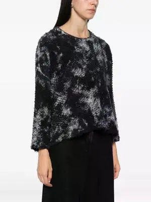 AVANT TOI Bouclé Tie-dye Sweater - Blue