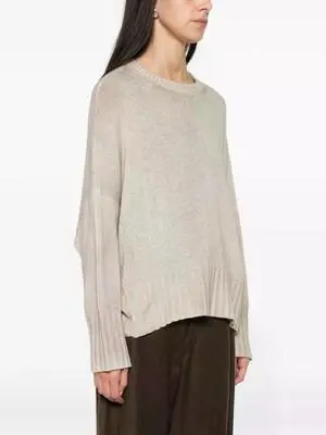 Avant Toi Ribbed-trim Drop-shoulder Sweater