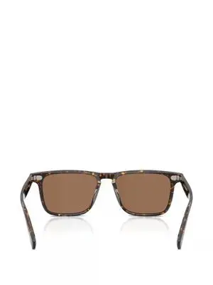 Oliver Spencer Brano Rectangle-frame Sunglasses - Brown