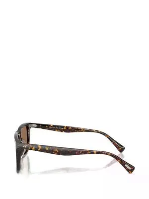 Oliver Spencer Brano Rectangle-frame Sunglasses - Brown