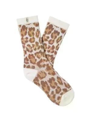 UGG Leopard-print Socks - Neutrals