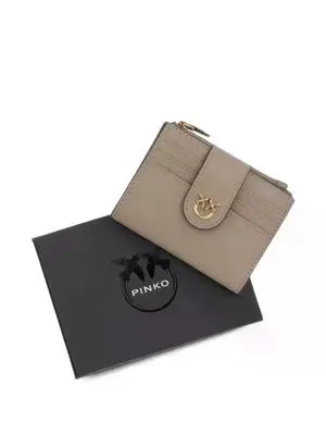 Pinko Small Smooth Leather Wallet With Logo