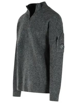 C.P. COMPANY Grey Wool Blend Sweater