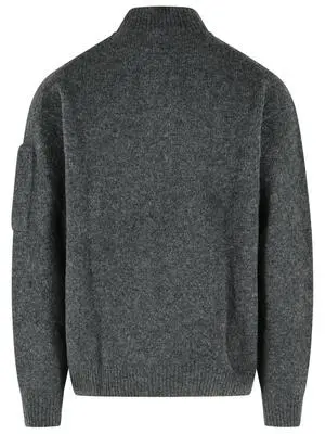 C.P. COMPANY Grey Wool Blend Sweater