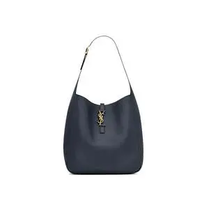 Saint Laurent Le 5a7 Large Shoulder Hobo Bag - Black