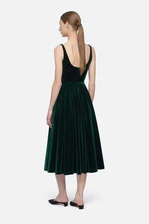 EMILIA WICKSTEAD Eagle Dress In Cotton Velvet