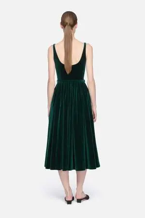 EMILIA WICKSTEAD Eagle Dress In Cotton Velvet