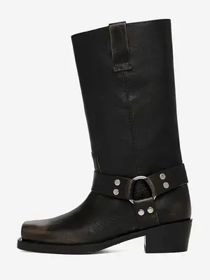 Paris Texas Faded-effect Harness Boots