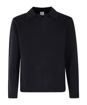 Aspesi Straight Hem Knitted Jumper - Black