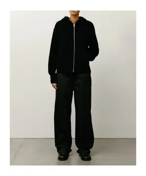 STUSSY Waffle Cashmere Zip Hood Sweater