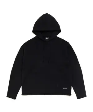 STUSSY Beach Hooded Sweater - Black