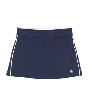 SPORTY  RICH Elastic-waist Skirt